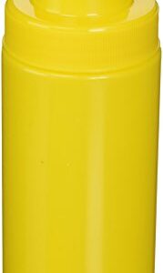 Squeeze Bottle, 16 Ounce, Wide Mouth, Plastic, Yellow (6 pieces/Unit)