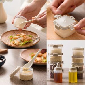 RAYNAG 8pcs Mini Condiment Squeeze Bottle Sauce Containers Ketchup Bottles Portable Honey/Oil Dressing Bottles Dipping Container for Lunch Box Picnic Trave, PP, 1Oz