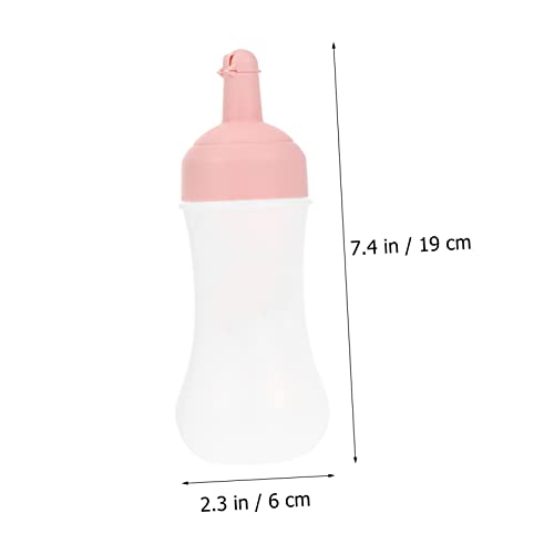 SOLUSTRE 3pcs Leakproof Decorating Ketchup Plastic Container Squirt Kitchen Sauce Green Liquids with White Squeeze Cap Oil Pink Tools Condiment Bbq Seasoning Cruet Condiments Sauces Icing