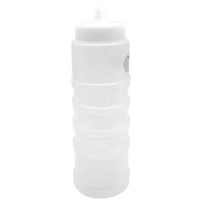 garasani 4 hole sauce squeeze condiment bottles dispenser (24oz - 700ml)