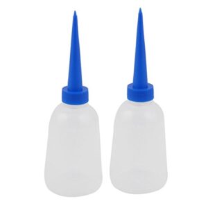 uxcell 2pcs 150ml blue nozzle empty squeeze measuring bottle dispenser