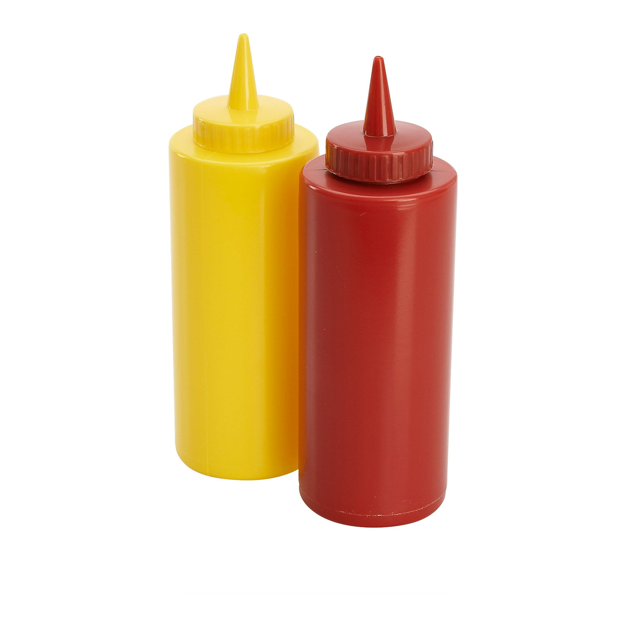 REGENT 4 Sets of Plastic 11.5 oz Ketchup & Mustard 7 in Dispensers Bottles! Perfect for BBQ's, Picnics, Family Reunions, and Parties!