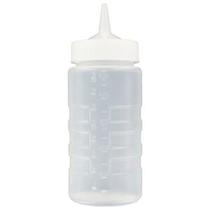 traex 16 oz. clear wide mouth squeeze bottle