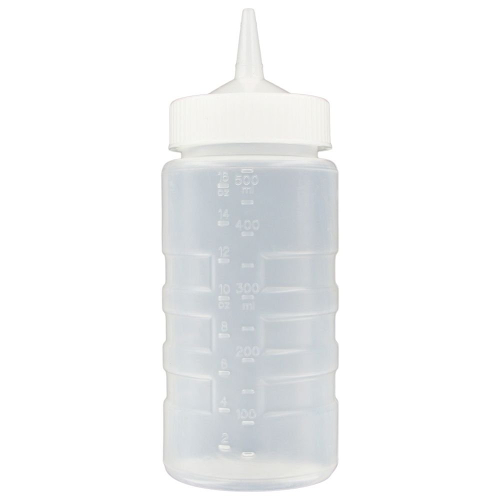 Traex 16 oz. Clear Wide Mouth Squeeze Bottle