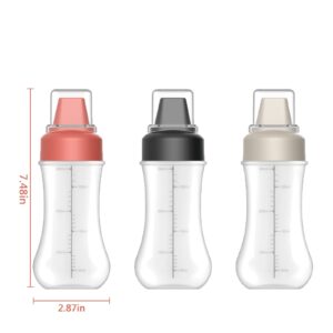 SHUOOFU Squeeze Bottles,Condiment Bottles,5holeKetchup Bottles Squeeze, for Home Kitchen & Outdoor BBQ