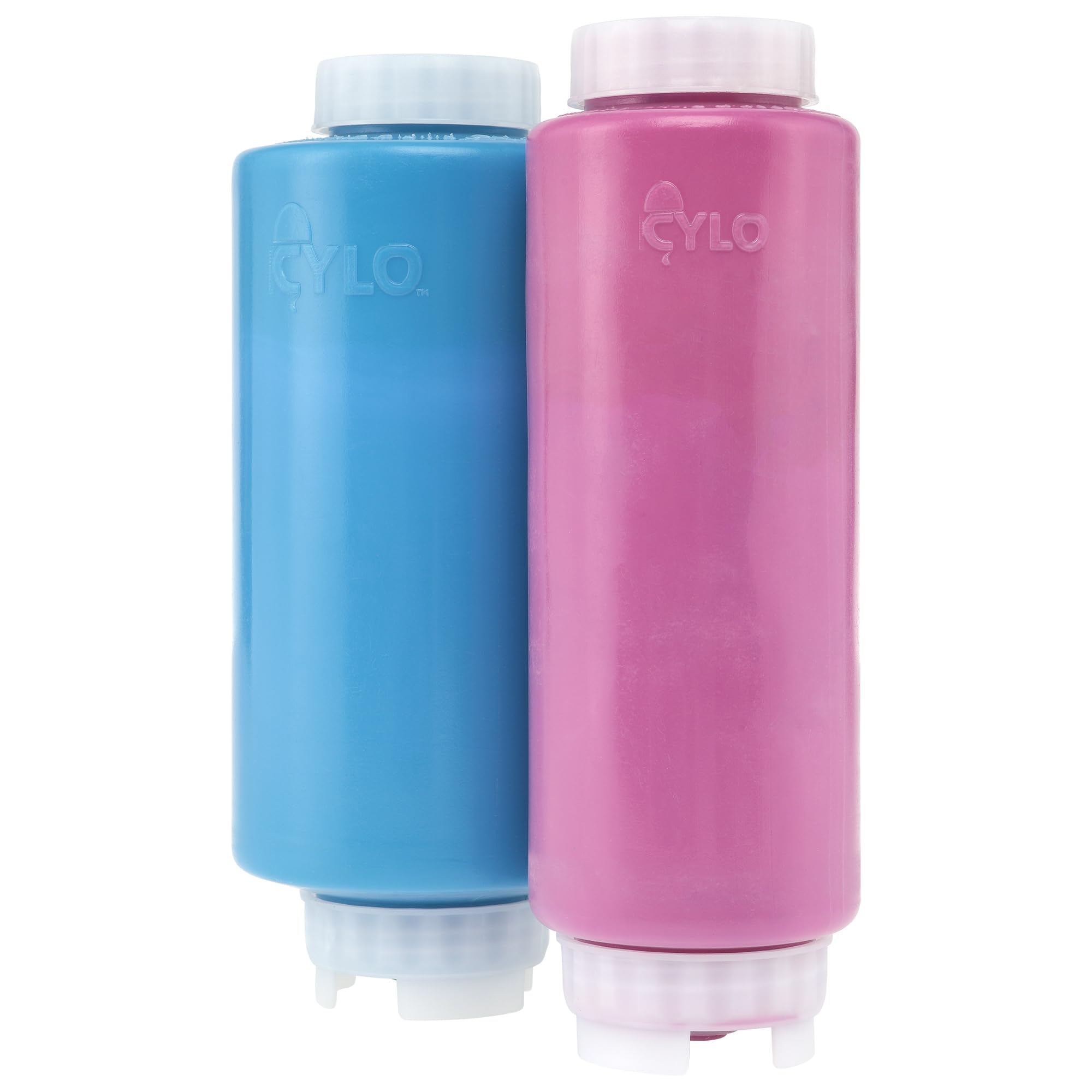 Creative Mark Cylo FIFO Squeeze Bottle Refillable Clear Tip Silicone Dispenser for Paint, Epoxy and Color Mixing - 20 oz.