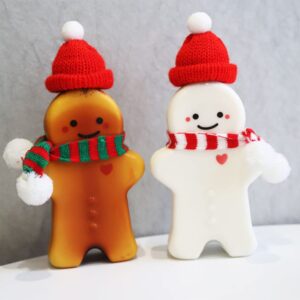 SAFIGLE Gingerbread Bottle 10pcs Christmas Drink Bottle Mini The Pet Decorations Gingerbread Water Bottle