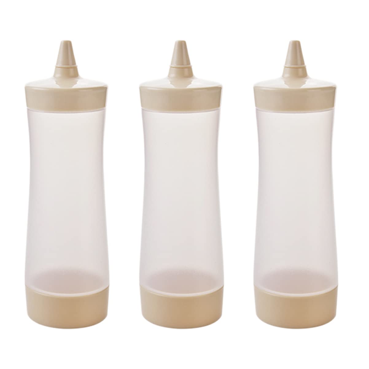 UPKOCH Salad Sauce Dispenser 3Pcs Plastic Squeeze sauce bottles squeeze condiment bottles ketchup lid Squirt Condiment Bottles Plastic Squeeze Bottle