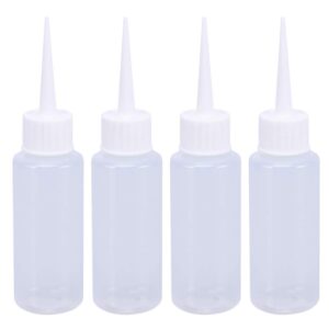 cabilock squeeze bottle vials 20pcs plastic squeeze bottles 50ml glue liquid bottle dispenser applicator dispensing bottles for diy crafts sand art supplies clear bottle shampoo dispenser