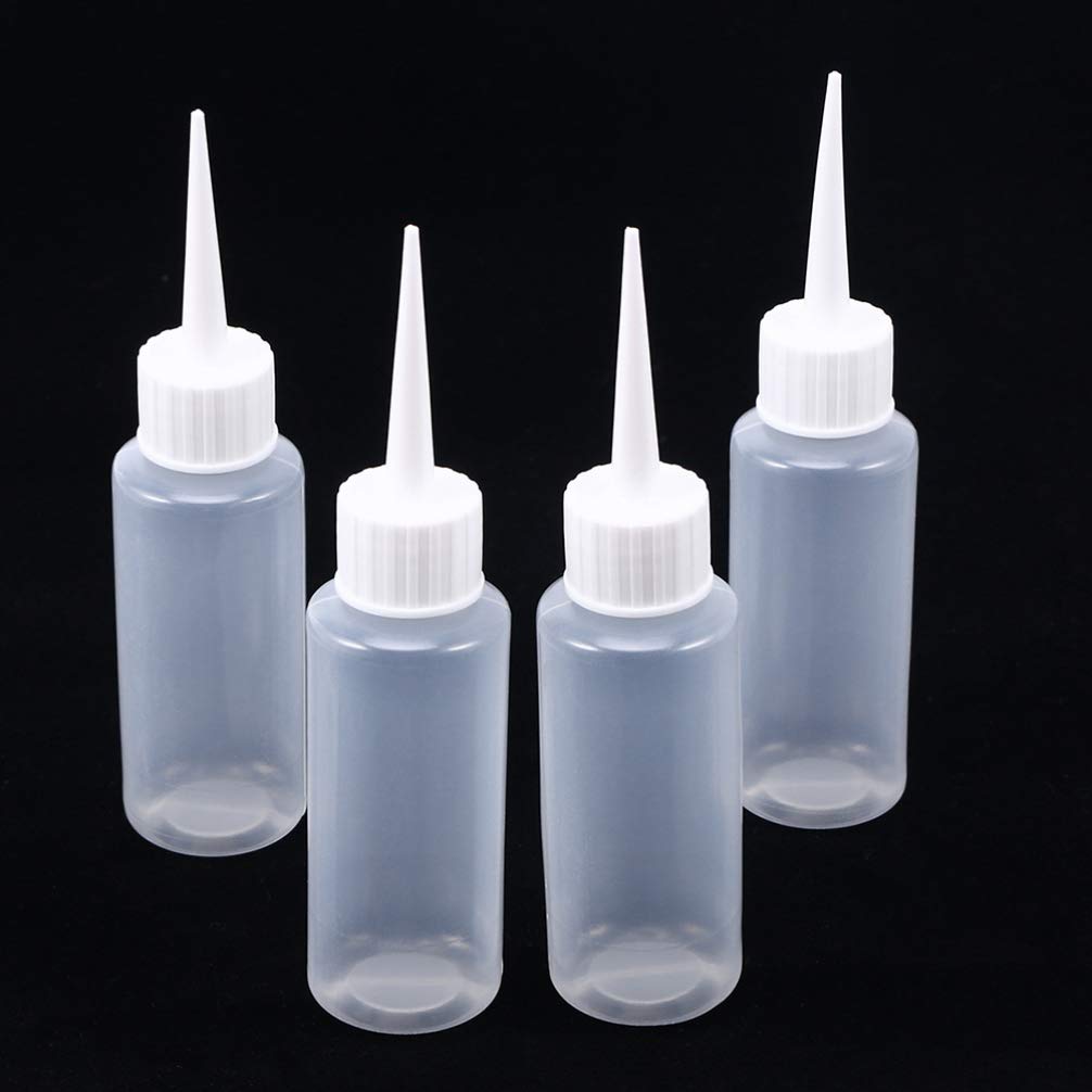 Cabilock Squeeze Bottle Vials 20Pcs Plastic Squeeze Bottles 50ml Glue Liquid Bottle Dispenser Applicator Dispensing Bottles for DIY Crafts Sand Art Supplies Clear Bottle Shampoo Dispenser