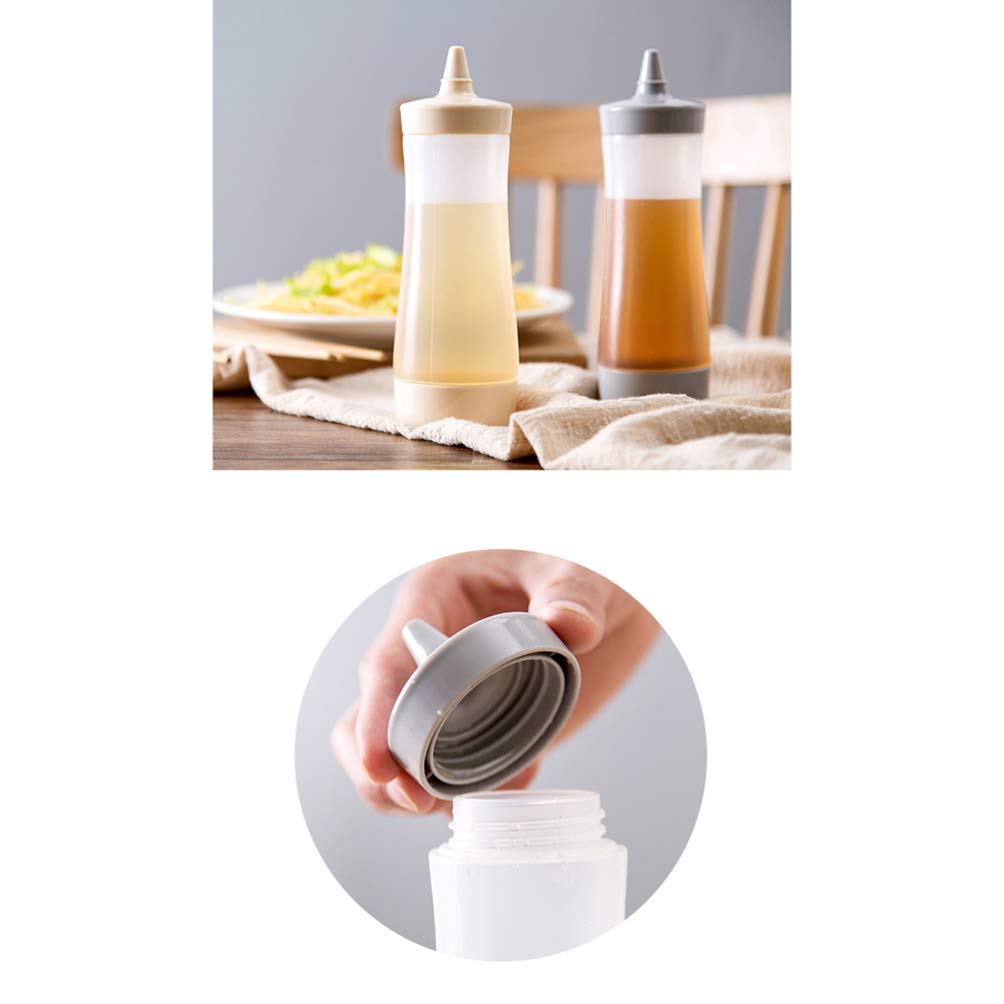 Kichvoe Condiment Squeeze Bottle For Sauces Oil Icing Liquids Bbq Dressing Paint Dispenser Pink