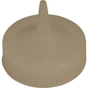 traex 4913-13 clear single spout wide mouth replacement cap - dozen