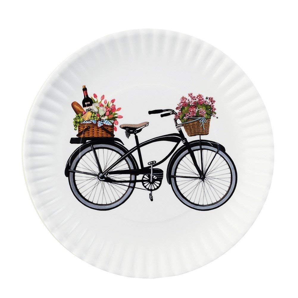 Summer Bikes 9" Melamine Plates, Set of 4