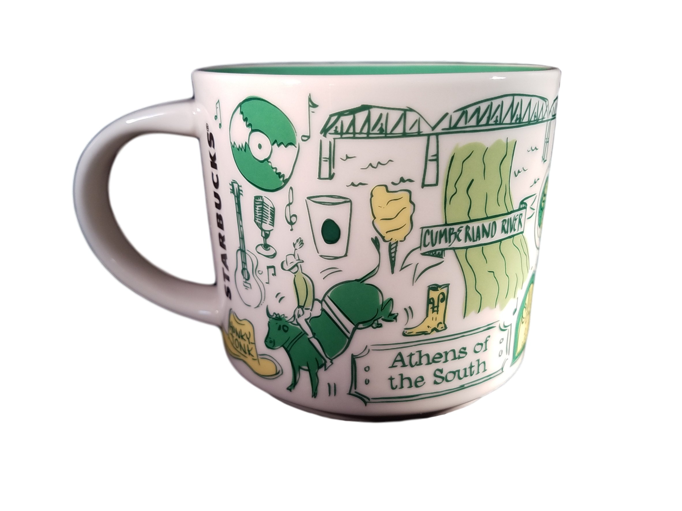 Starbucks Nashville Been There Series Ceramic Coffee Mug, 14 oz