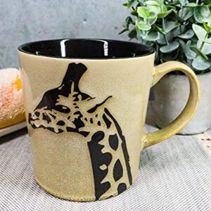 Ebros Ceramic Animal Totem Spirit Long Necked Giraffe Print Drinking Beverage Mug 16oz Drink Coffee Cup Safari Themed Glazed Earthenware Kitchen And Dining Accessory Decor For Giraffes And Wildlife