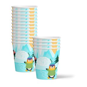 Penguin Birthday Party Supplies Set Plates Napkins Cups Tableware Kit for 16