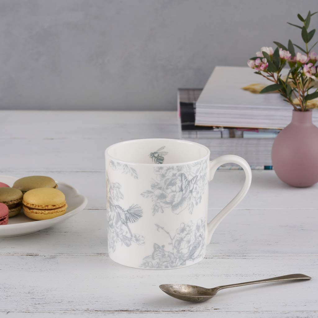 Victoria Eggs | Flower Mug | Floral Coffee Mug & Tea Cup | Fine Bone China Coffee Cup | Flower Coffee Mug & Tea Cups For Women | Fine China Tea Mugs | Handmade Mugs | Bone China Mugs | Floral Tea Cups