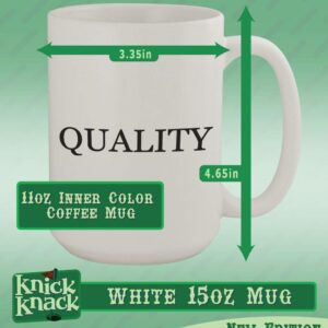 Knick Knack Gifts #yorkiepoo - 15oz Ceramic White Coffee Mug, White