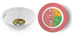 bariatricpal bariatric portion control plate & bowl set