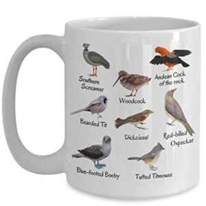 Generic Fowl Language Bird mug, funny coffee tea ceramic 15oz, White, 1 Count (Pack of 1)