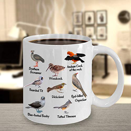 Generic Fowl Language Bird mug, funny coffee tea ceramic 15oz, White, 1 Count (Pack of 1)