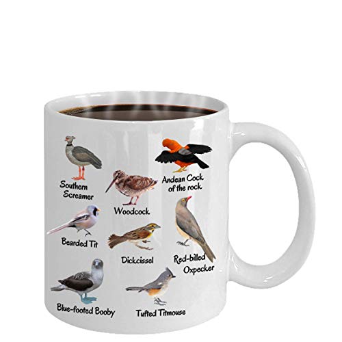 Generic Fowl Language Bird mug, funny coffee tea ceramic 15oz, White, 1 Count (Pack of 1)