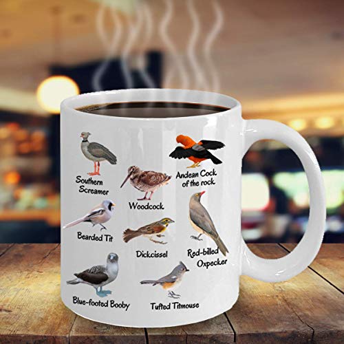 Generic Fowl Language Bird mug, funny coffee tea ceramic 15oz, White, 1 Count (Pack of 1)