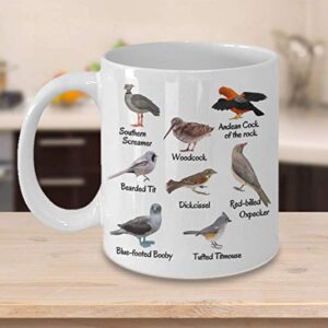 Generic Fowl Language Bird mug, funny coffee tea ceramic 15oz, White, 1 Count (Pack of 1)