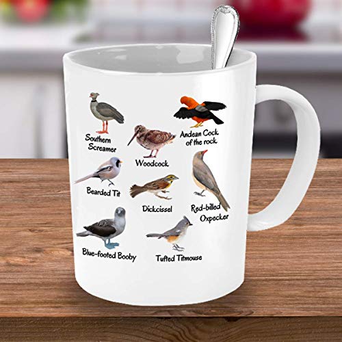 Generic Fowl Language Bird mug, funny coffee tea ceramic 15oz, White, 1 Count (Pack of 1)