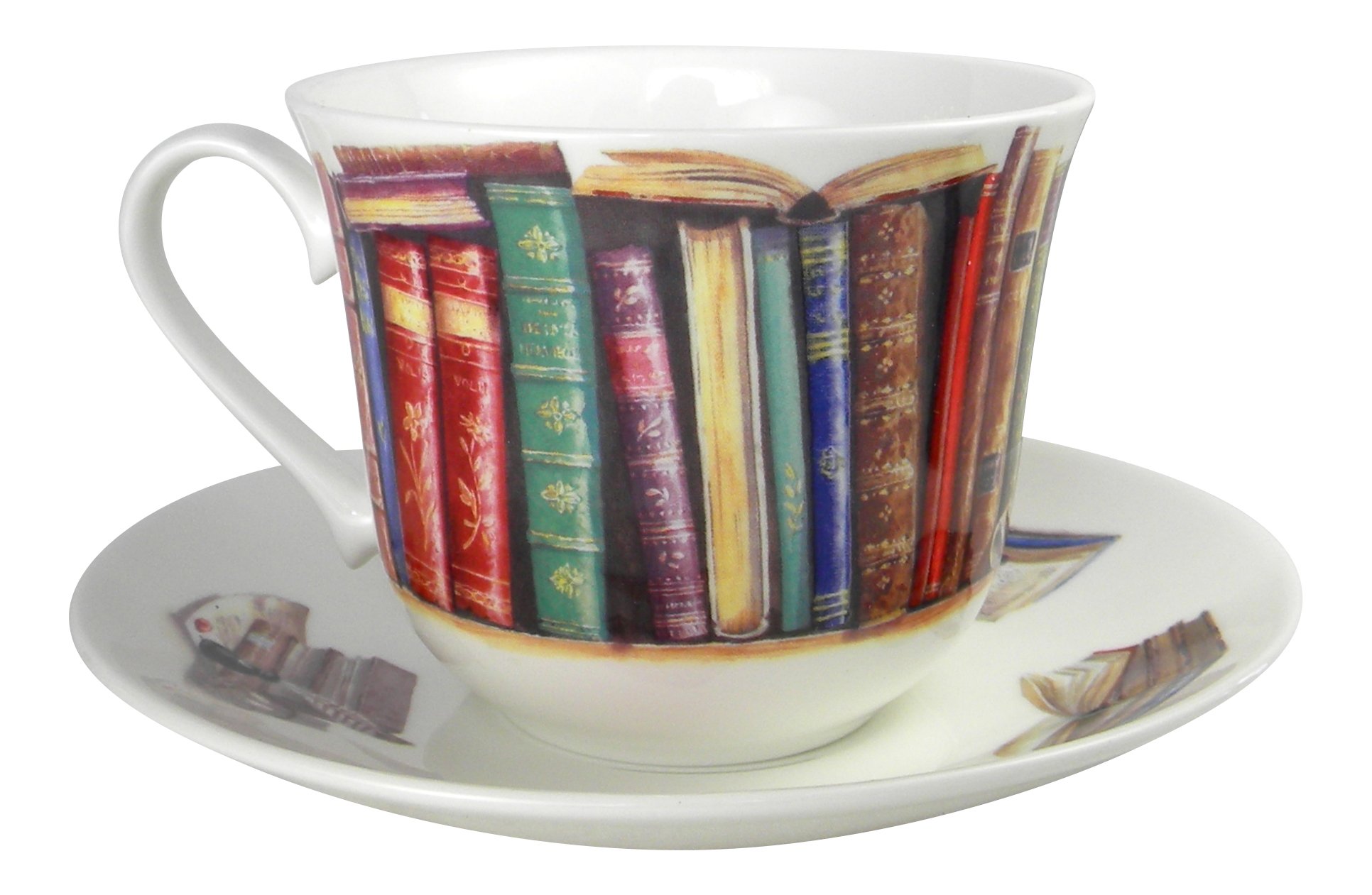 Roy Kirkham Creative Writing Book Lovers Breakfast Tea cup and Saucer Set Fine Bone China England