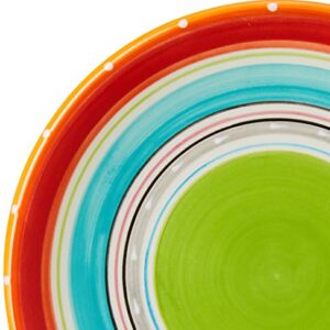 Certified International Mariachi Canape Plates (Set of 4), 6", Multicolor