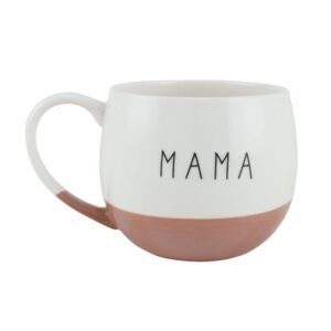 enesco our name is mud family mama mom face sculpted coffee mug, 12 ounce, multicolor