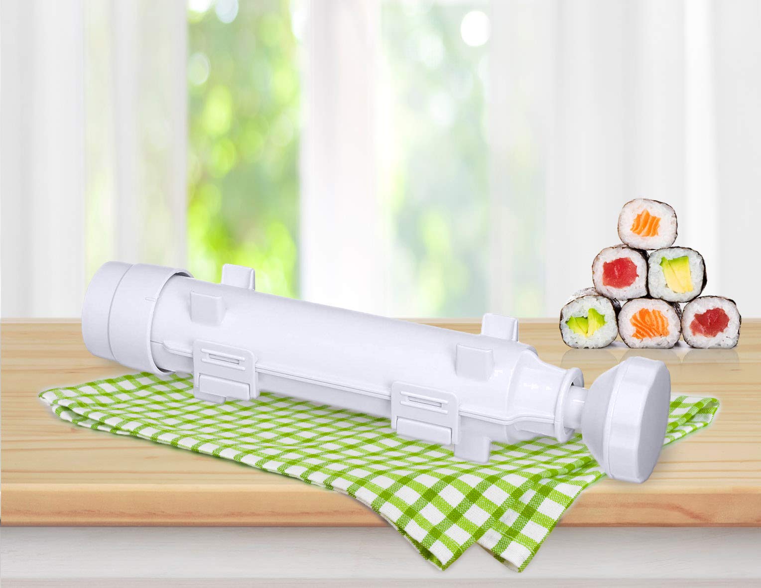 Sushi Roller Kit Sushi Maker Starter Set Sushi Bazooka Making Kit Sushi Rolling Kit in a Retail Gift Box