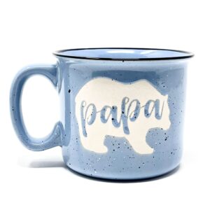 papa bear coffee mug for dad, father, grandpa, husband - unique fun gifts for men, grandads, grandfather, grandad, pop gifts from grandkids for father's day, christmas, birthday presents for grandpa