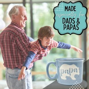 Papa Bear Coffee Mug for Dad, Father, Grandpa, Husband - Unique Fun Gifts for Men, Grandads, Grandfather, Grandad, Pop Gifts from Grandkids for Father's Day, Christmas, Birthday Presents for Grandpa