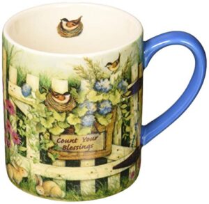 lang garden gate 14 oz. mug by susan winget (10995021062), 1 count (pack of 1), multicolored