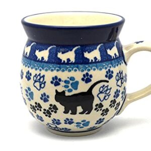 Polish Pottery Mug - 11 oz. Bubble - Boo Boo Kitty