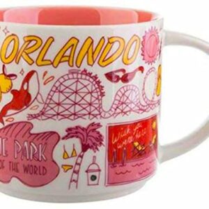 Starbucks ORLANDO BEEN THERE SERIES ACROSS THE GLOBE COLLECTION Ceramic Coffee Mug, 14 Fl Oz