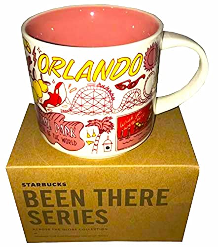 Starbucks ORLANDO BEEN THERE SERIES ACROSS THE GLOBE COLLECTION Ceramic Coffee Mug, 14 Fl Oz