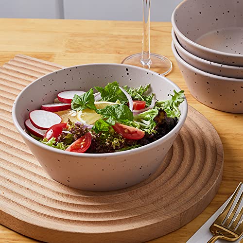 Stone Lain Jade Stoneware Dinnerware 16-Piece Service for 4, Taupe