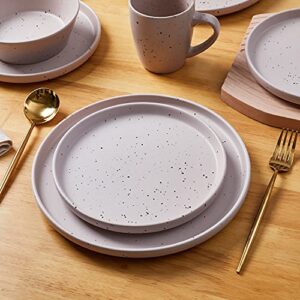 Stone Lain Jade Stoneware Dinnerware 16-Piece Service for 4, Taupe