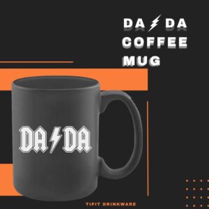 Rockstar Dad and Mom Mug - Gift for Pregnancy Announcement - New Parent Gifts for Couples - Dad and Mom Coffee Mug Set for Christmas Anniversary Birthday 11 Oz With Gift Box (Black&White)