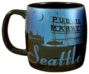 americaware - state of seattle souvenir gift ceramic coffee mug / cup - 20oz