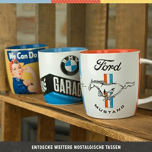 Nostalgic-Art Retro Coffee Mug, Volkswagen – The Original Ride – VW Bus gift idea, Large Ceramic Cup, Vintage Design, 11.2 oz