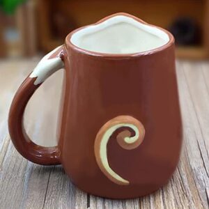 3D Ceramics Monkey Coffee Mug Water Tea Cup With Handle