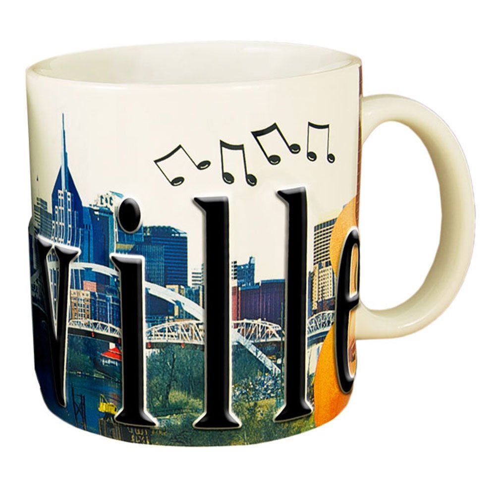 Americaware - City of Nashville Souvenir Ceramic Coffee Mug / Cup - 18oz