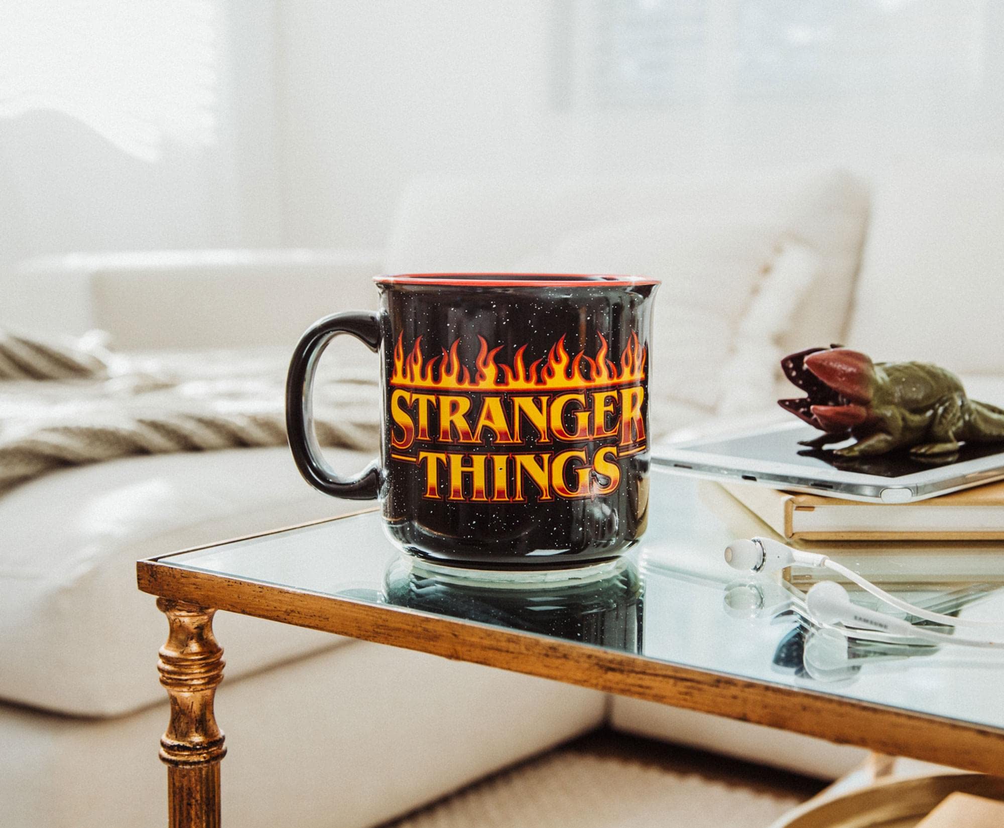 Silver Buffalo Stranger Things Hellfire Club Ceramic Camper Mug, 20 Ounces