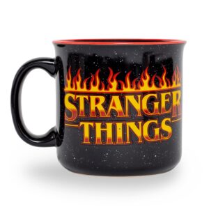 Silver Buffalo Stranger Things Hellfire Club Ceramic Camper Mug, 20 Ounces