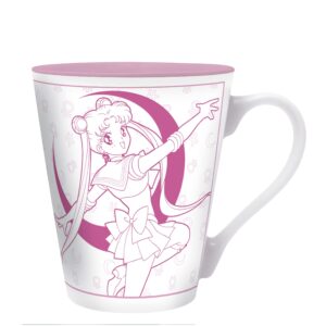 ABYSTYLE Sailor Moon Gift Sets Include Ceramic Coffee Tea Mug, Keychain, and Journal Anime Manga Drinkware Home &Kitchen Essentials Dishwasher and Microwave Safe (3 Pc. Moon Princess)