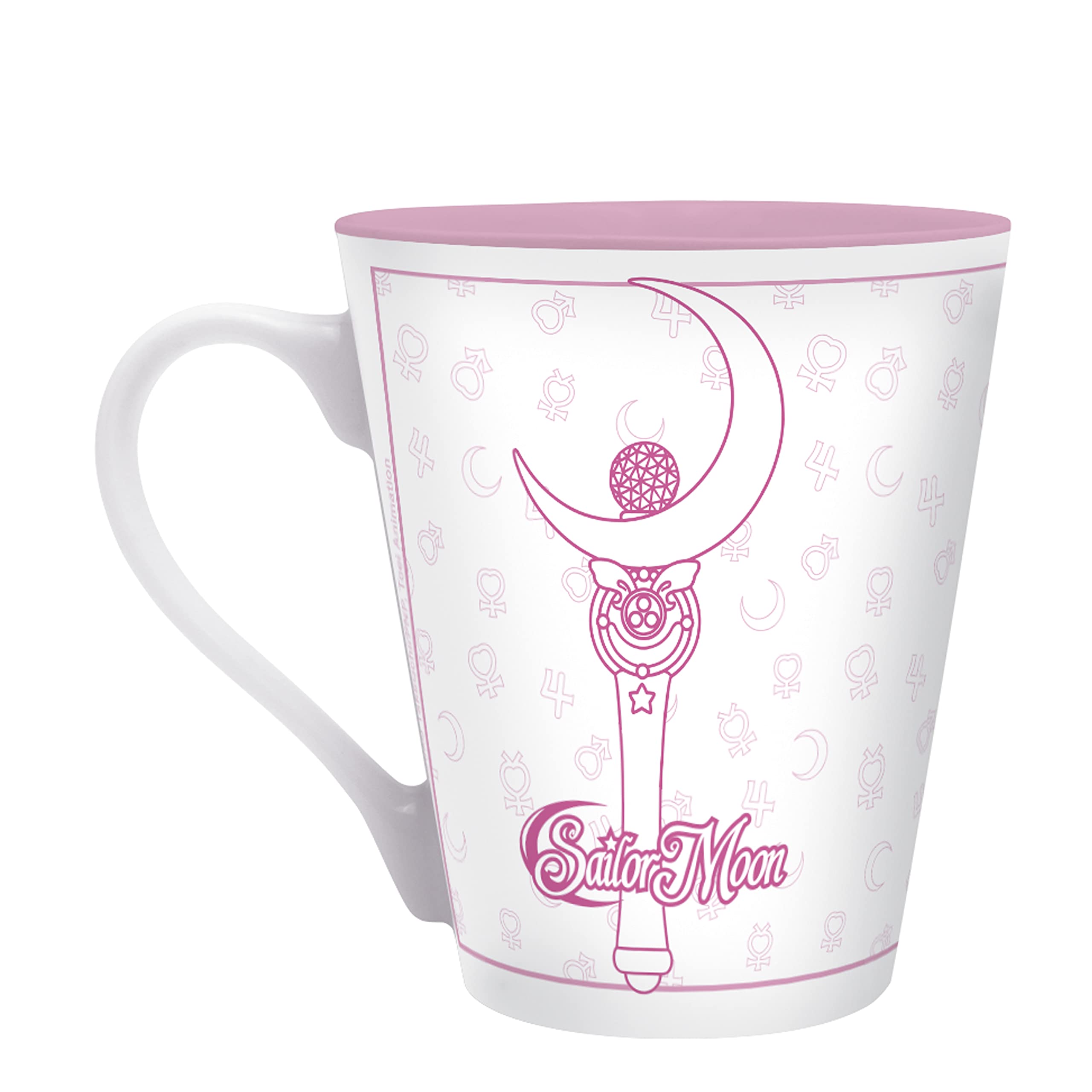 ABYSTYLE Sailor Moon Gift Sets Include Ceramic Coffee Tea Mug, Keychain, and Journal Anime Manga Drinkware Home &Kitchen Essentials Dishwasher and Microwave Safe (3 Pc. Moon Princess)